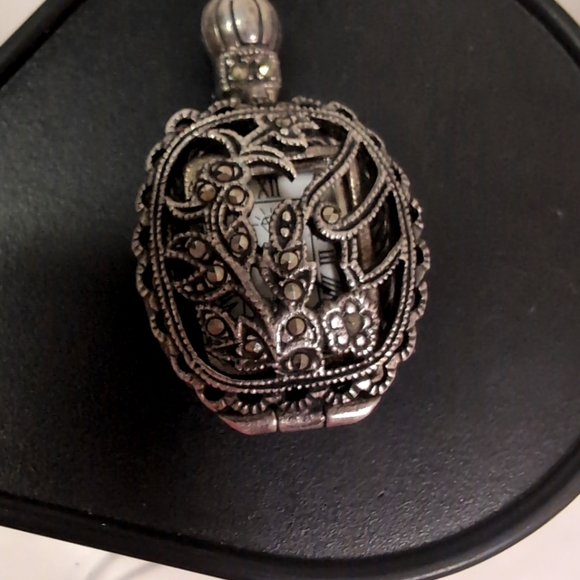 quortz | Jewelry | Vintage Locket Watch 925 | Poshmark